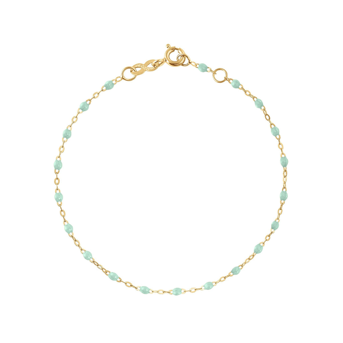 Classic Gigi Jade bracelet, Yellow Gold, 19 cm – Gigi Clozeau ...